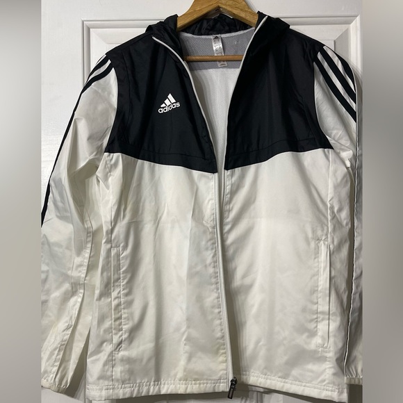 adidas | Jackets & Coats | Adidas Black And White Track Jacket | Poshmark